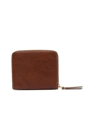 Mulberry Logo Plaque Zip-around Wallet - Brown
