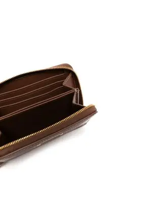 Mulberry Logo Plaque Zip-around Wallet - Brown