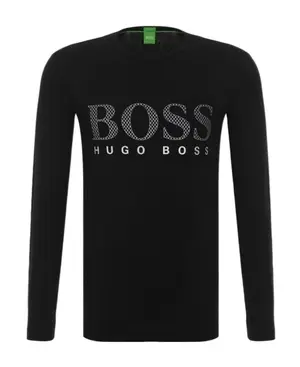Hugo Boss T-shirt With Round Neck And Long Sleeves