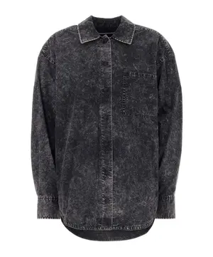 Alexander Wang Curved Hem Oversized Shirt