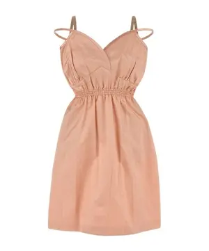 Miu Miu Logo-patch Spaghetti Strap Dress - No