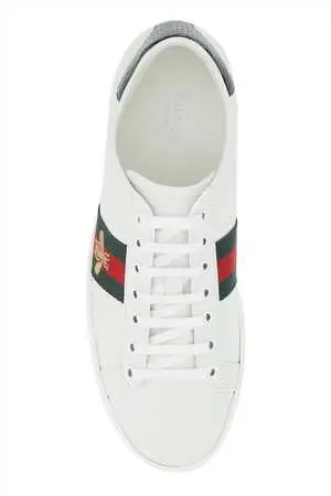 Gucci Ace Embroidered Sneakers - White