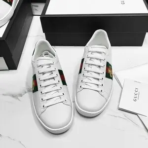 Gucci Ace Embroidered Sneakers - White