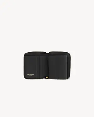 Saint Laurent Quilted Leather Wallet - Black