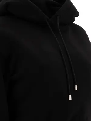 Loewe Cropped Hoodie With Jacquard Waistband