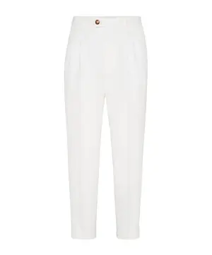 Brunello Cucinelli Pleated Tapered Leg Trousers