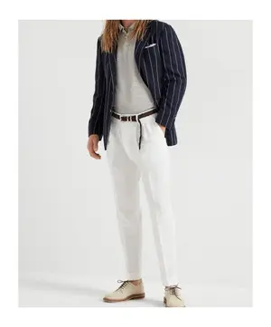 Brunello Cucinelli Pleated Tapered Leg Trousers