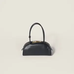 Miu Miu Beau Leather Top Handle Bag - Black