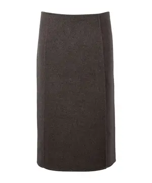 P.a.r.o.s.h Zipped Midi Skirt - Black