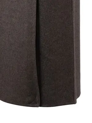 P.a.r.o.s.h Zipped Midi Skirt - Black