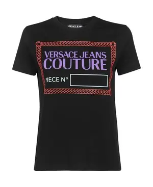 Versace Piece Number Printed Crewneck T-shirt
