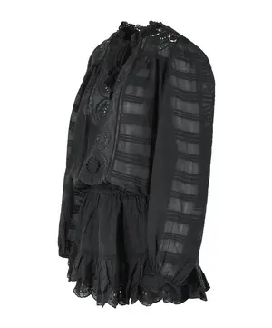 Isabel Marant Étoile Long Sleeve Dress With Lace Details