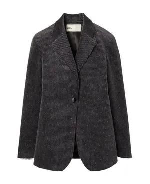 Tory Burch Notched Lapel Corduroy Blazer