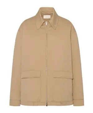 THE ROW Aurelius Cotton Cashmere Gabardine Jacket - Sand