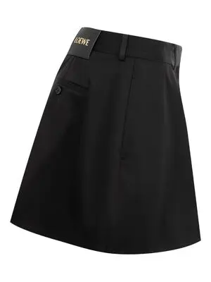 Loewe Trapeze Shorts In Cotton And Silk