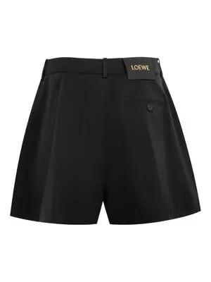 Loewe Trapeze Shorts In Cotton And Silk