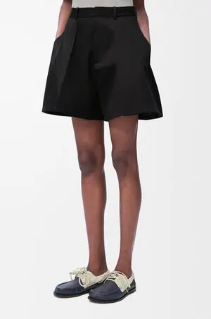 Loewe Trapeze Shorts In Cotton And Silk