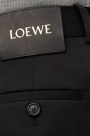 Loewe Trapeze Shorts In Cotton And Silk