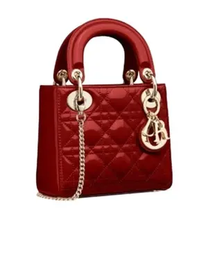 Dior Lady Mini Bag - Red