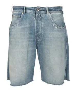 MAISON MARGIELA Denim Cut-off Shorts - Light Blue