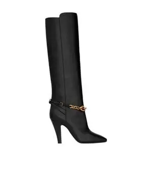 Saint Laurent Le Maillon Chain-detailed Boots