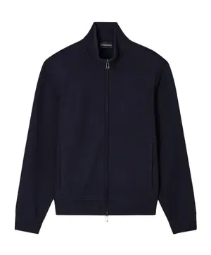 Emporio Armani Zip-up High Neck Sweatshirt