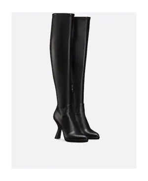 Dior D-fiction Heeled Thigh High Boots