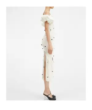 Jacquemus Polka-dot Midi Dress - Off-white