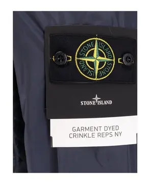 Stone Island Compass Patch Zip-up Jacket - Blue