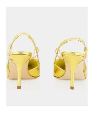 Manolo Blahnik 70mm Touki Slingback Pumps - Yellow