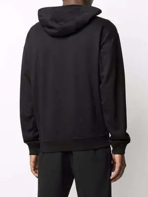 Versace Logo Printed Zip-up Hoodie