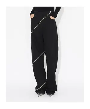 Alaïa Spiral Zipper Denim Jeans