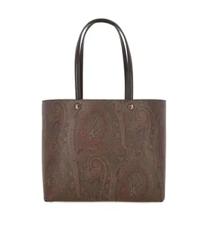 Etro Paisley Jacquard Top Handle Bag - Brown