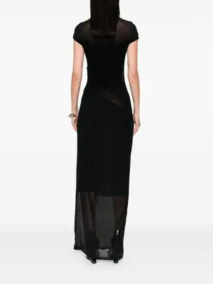JEAN PAUL GAULTIER High Neck Paneled Maxi Dress