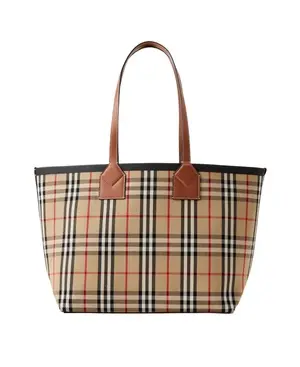 Burberry Check Jacquard Tote Bag - Multicolor