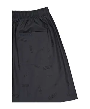 Balenciaga Bb Icon Pyjama Shorts - Dark Grey