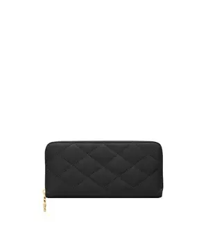 Saint Laurent Cassandre Bijou Grain De Poudre Zipper Wallet - Black