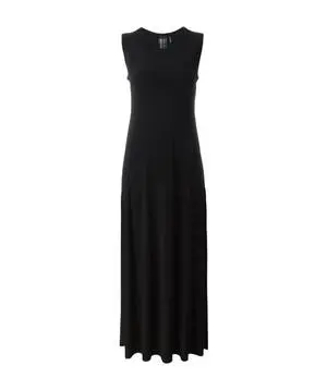 Norma Kamali Sleeveless Velvet Long Dress