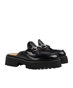 Gucci Horsebit Leather Mules