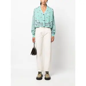 Amiri Logo Embroidered Cropped Cardigan