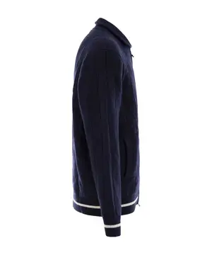 Kiton Zipped Ribbed Cashmere Cardigan