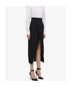 Alexander McQueen Button Detailed Skirt
