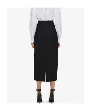 Alexander McQueen Button Detailed Skirt