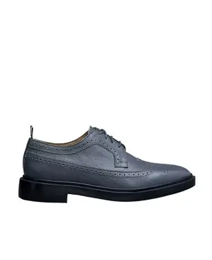 Thom Browne Almond Toe Leather Brogues - Grey