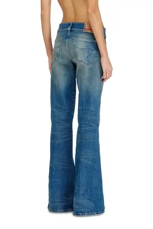 DIESEL® D-hush Bootcut Jeans With Double-button Closure - Medium Blue