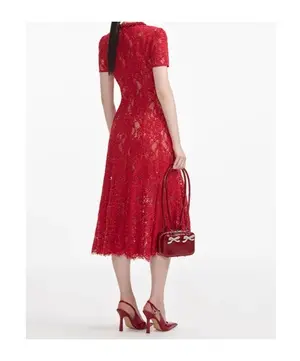 SELF-PORTRAIT Lace Midi Dress