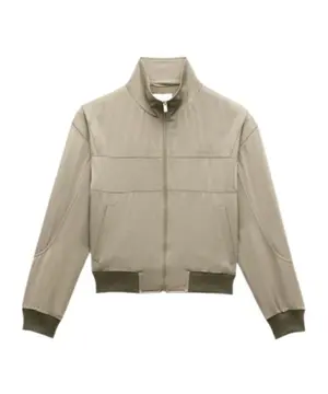 Saint Laurent Zip-up High Neck Teddy Jacket - No