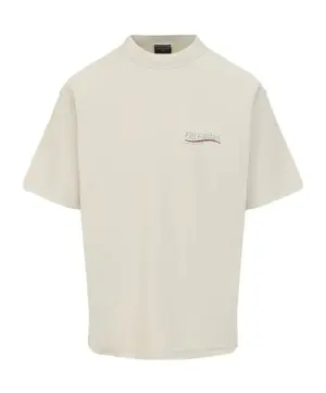 Balenciaga Logo Printed Crewneck T-shirt - No