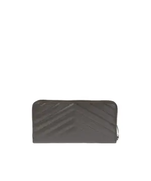 Saint Laurent Zipper Wallet - Black