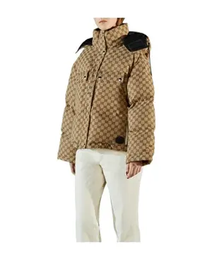 Gucci Gg Cotton Canvas Puffer Jacket